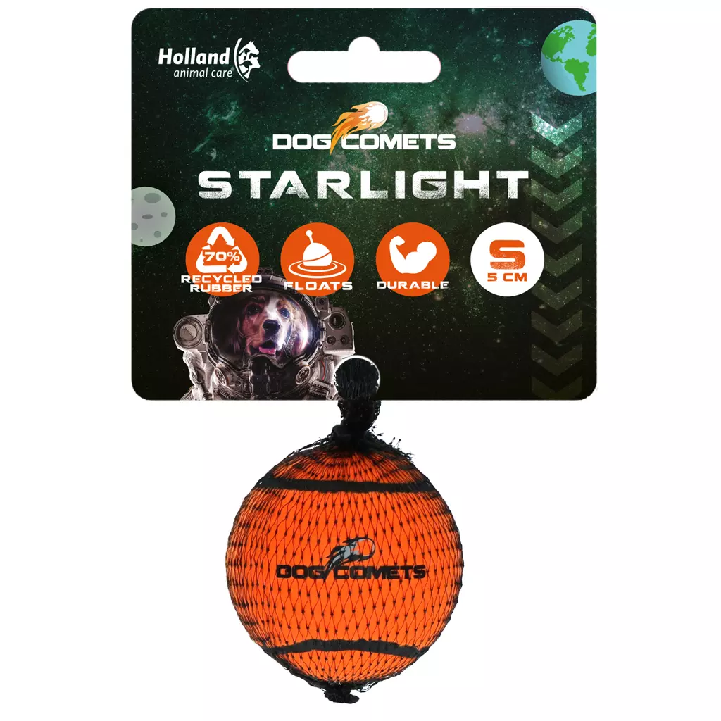Dog Comets Tennisbal Starlight – Spelen in het donker