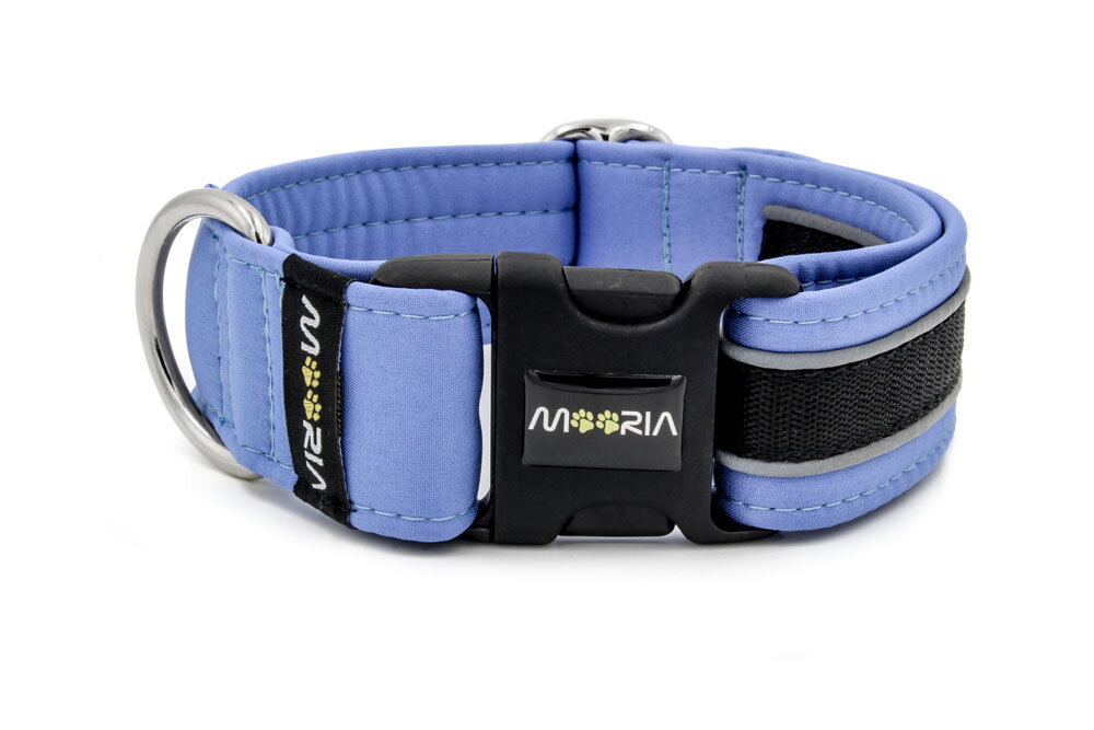 MOORIA Collar Reflex Sky Blue II - Dogpride NL